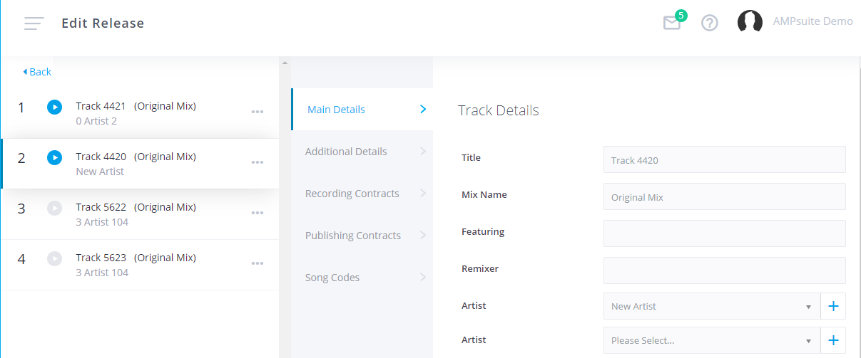 Creating a Release – ampsuite